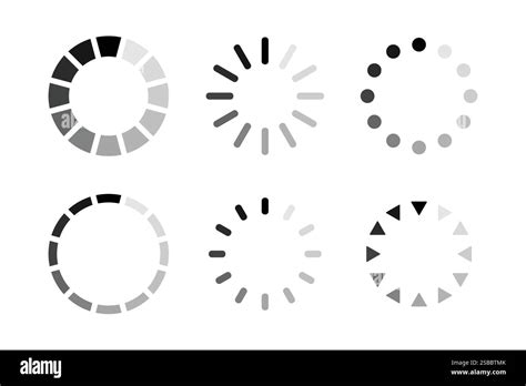 Loading Vector Set Isolated On White Background Stock Vector Image Art Alamy
