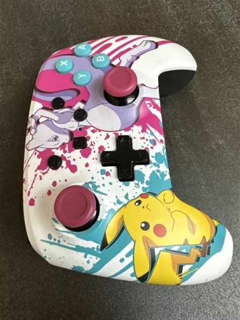 Nintendo Switch Pokemon Pikachu Mewtwo Powera Wireless Controller Rare