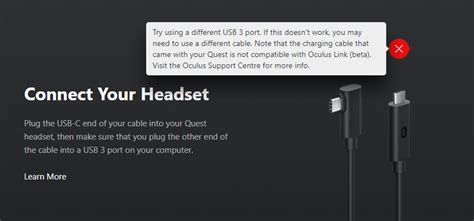Unique Oculus Link Troubleshooting USB 3 R OculusQuest