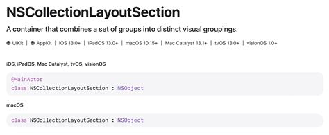 IOS Compositional Layout
