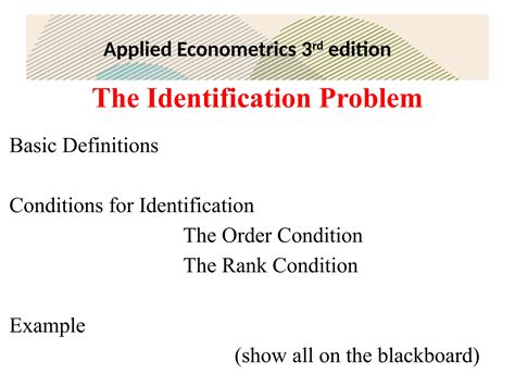 Chapter 11 1pptx Applied Econometrics Pptx