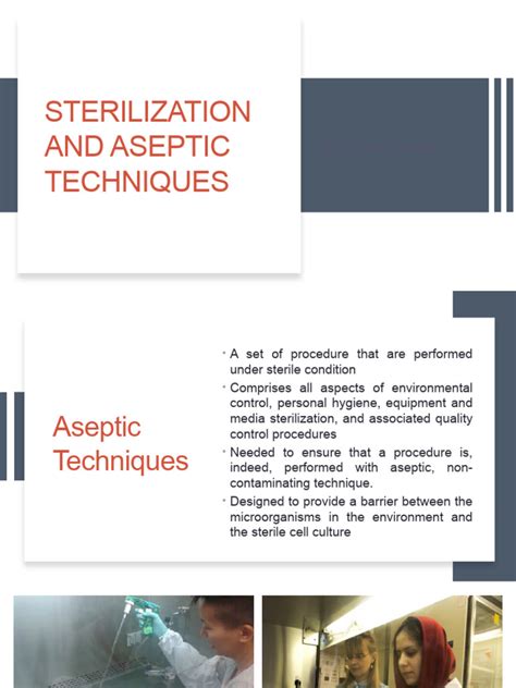 Sterilization And Aseptic Techniques 2024 Pdf Sterilization