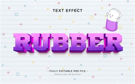 Premium Psd Eraser Text Effect