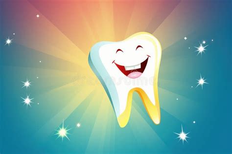 Cute Smiling Tooth Cartoon Stock Illustration Illustration Of Vector 290184995