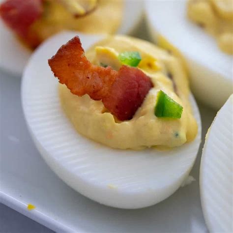 Bacon Jalapeño Deviled Eggs The Happier Homemaker
