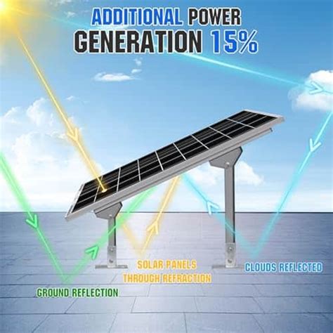 ECO WORTHY Bifacial Watt Volt Solar Panel Monocrystalline Rigid High Efficiency PV Module
