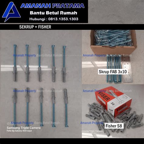 Jual Sekrup Fab 3x10 Sekrup Pengencang Kusen Alumunium 100 Pcs