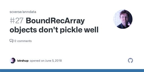 Boundrecarray Objects Don T Pickle Well Issue Scverse Anndata
