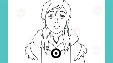 Korra Avatar State Drawing