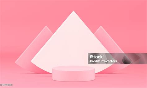 3d 핑크 연단 받침대 상업 쇼룸 제품 쇼 현실적인 벡터 일러스트 레이 션 0명에 대한 스톡 벡터 아트 및 기타 이미지 0명 3차원 형태 가정의 방 Istock