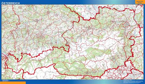 Austria Wall Map Largest Maps Of The World Our Big Collection