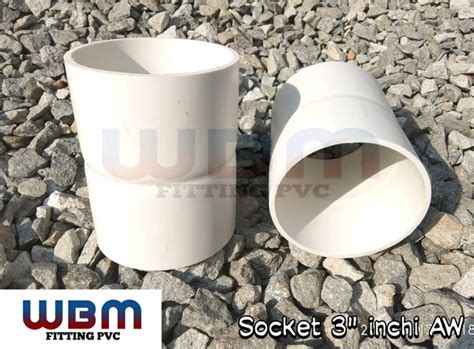 Jual Sambungan Pvc Socket 3 Inchi Aw Soket Fitting Pvc Sock Di Lapak
