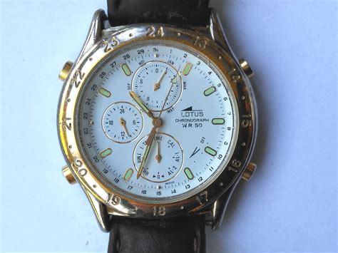 Lotus Chronograph WR 60 Multichronograph década de 1990 Retro