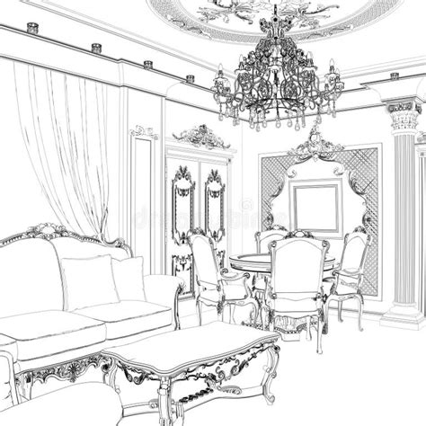 Modern Table Sketch Stock Illustrations 14 715 Modern Table Sketch