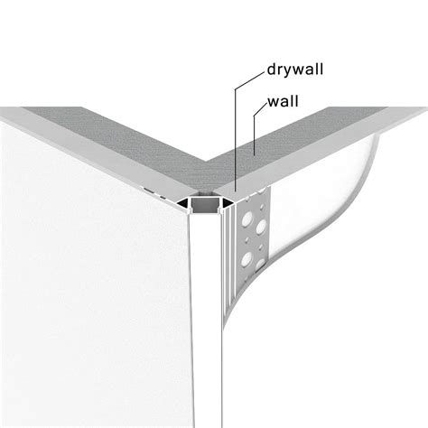 Recessed Aluminium Led Profile Outer Gypsum Plaster Corner Aluminum