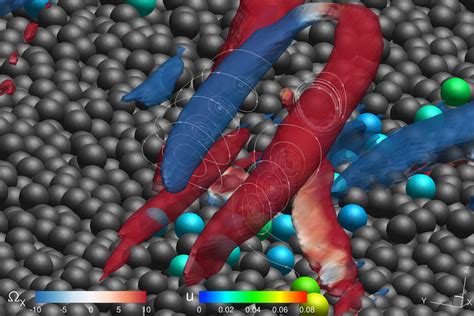 Collective Particle Motion An Instantaneous Image Shows A Vortical