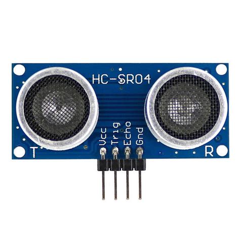 Ultrasonic Sensor Hc Sr04 And Led Indicator Module And Visuino