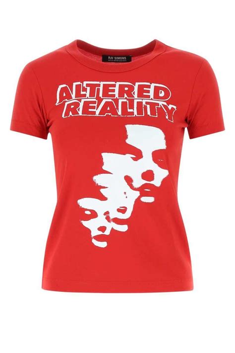 Raf Simons T Shirt In Red Lyst