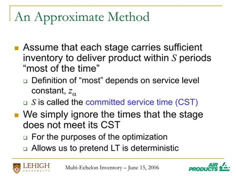 Topic 4 Multi Echelon Inventory Ppt Logistics Business