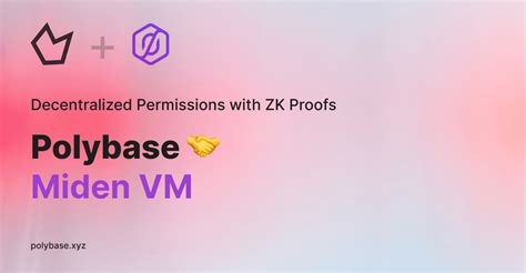 a zk powered database built with polygon miden polybase — web3 database