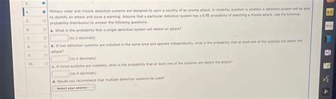 Solved Military Radar And Missile Detection Systems Are Chegg