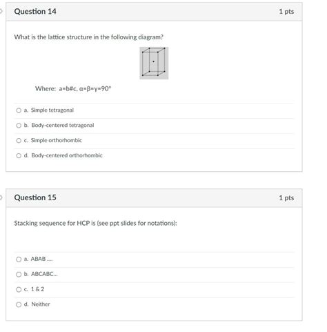 Solved What Is The Lattice Structure In The Following Chegg