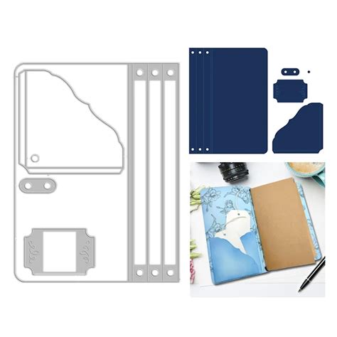 2022 3d The Notebook Cover Die Set Metal Cutting Dies For Scrapbooking