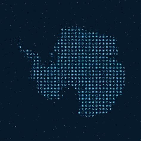 Premium Vector Abstract Dotted Halftone With Starry Effect In Dark Blue Background With Map Of