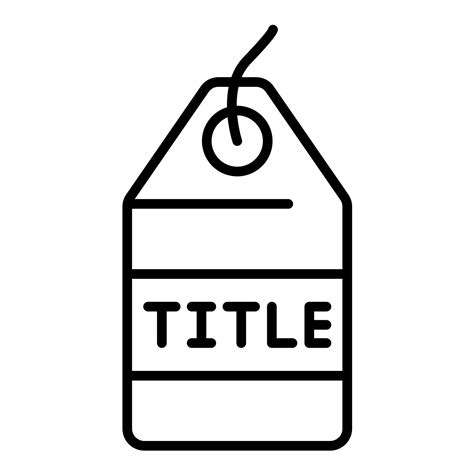 Title Tag Line Icon Vector Art At Vecteezy