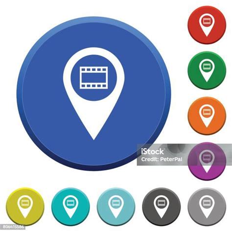 영화 Gps 지도 위치 경사진된 버튼 내비게이션에 대한 스톡 벡터 아트 및 기타 이미지 내비게이션 녹색 단추 봉제 제품