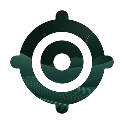 location crosshairs icon dark green lines texture premium ai generated image