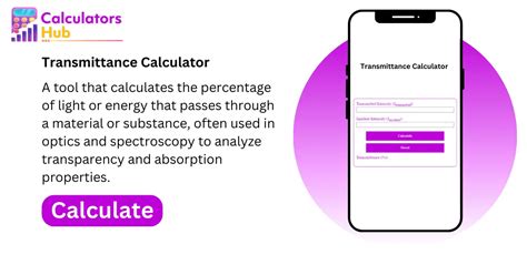Transmittance Calculator Online