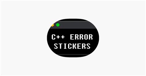 ‎c Error Stickers On The App Store