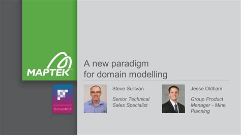 Maptek A New Paradigm For Domain Modelling