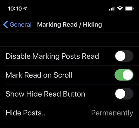 what exactly is the logic for mark read on scroll it seems to work about 75 of the time r