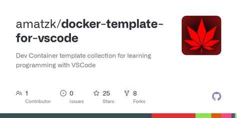 GitHub Amatzk Docker Template For Vscode Dev Container Template