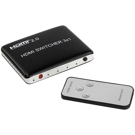 HDMI-переключатель 4K/60Hz, HDR, 3 входа/1 выход, HDMI 2.0a, RC (ORIENT ...