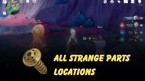 All Strange Parts For Mamere Genshin Item Locations YouTube