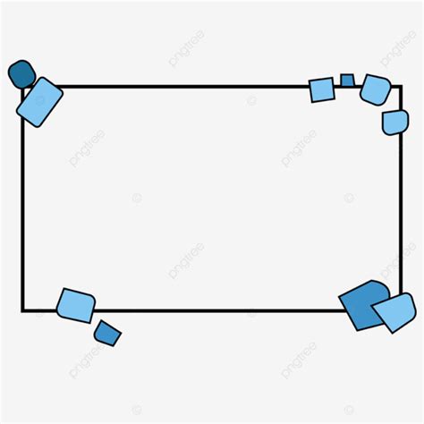 Geometric Square Border Frame Text Box Vector Border Clip Art Line High Tech PNG And Vector