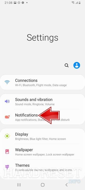 Turn Off And Turn On Do Not Disturb Mode On Samsung Galaxy A12