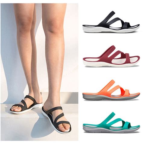 Croocs Outdoor Casual Womens Shoes Flat Sandals Lazada Singapore