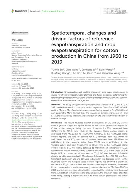 PDF Spatiotemporal Changes And Driving Factors Of Reference