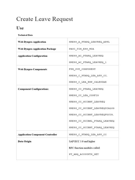 Create Leave Request Pdf Business Computing