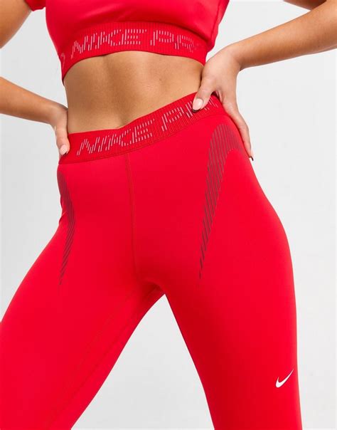 Red Nike Training Pro Leggings Jd Sports Uk
