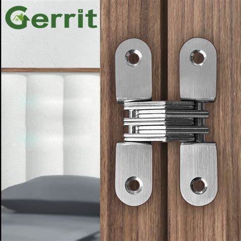 2 Pieces Stainless Steel Concealed Cross Hinges Concealed Folding Door