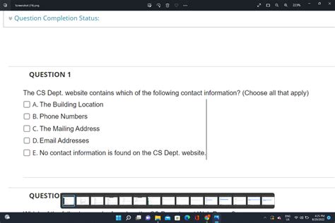 Solved The Cs Dept Website Contains Which Of The Following