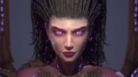 Artstation Starcraft 2 Infested Sarah Kerrigan 3d Fanart 스타크래프트 2 감염된 사라 케리건 3d 팬아트
