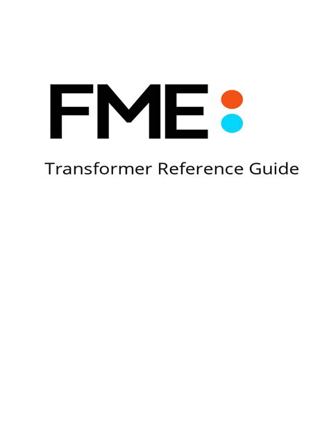 Fme Transformer Reference Guide Pdf 2 D Computer Graphics