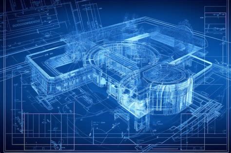 Premium Ai Image Abstract Architecture Design Blueprint Texture