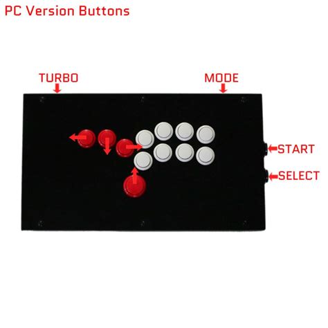 Black Cat Arcade Fightstick Sanwa Hitbox Pc Raspberry Pi Android